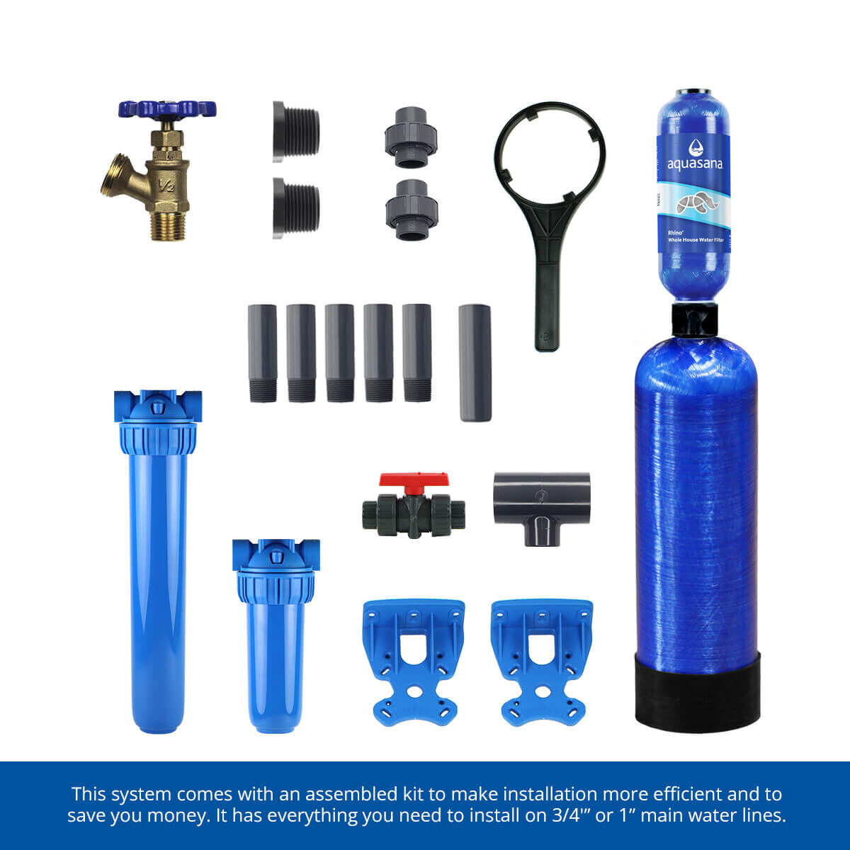 Rhino® Max Flow Whole House Water Filter | Aquasana