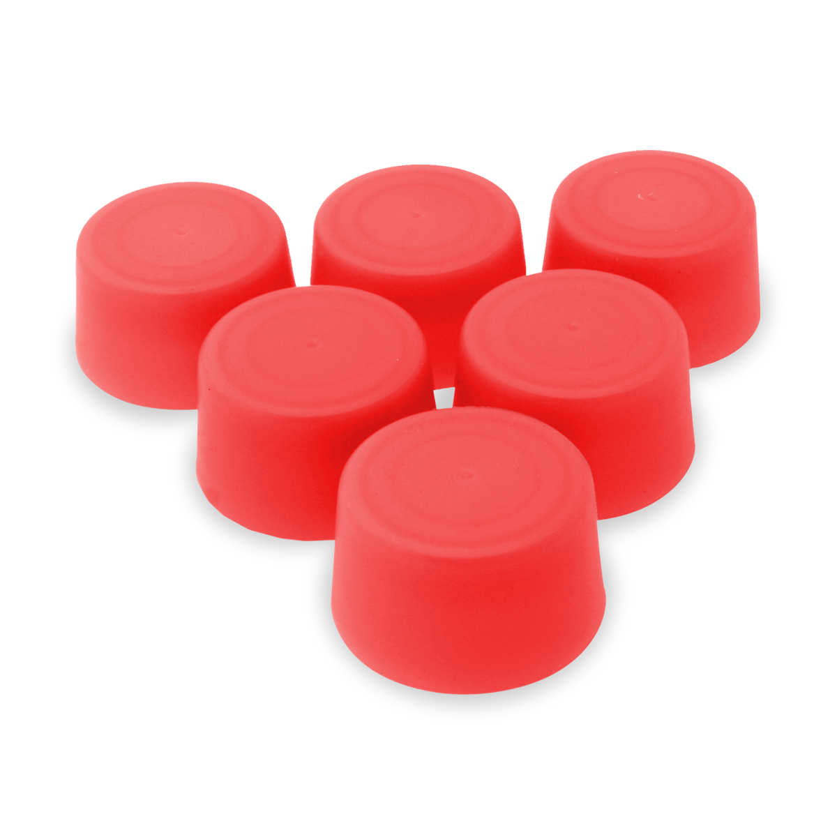 Replacement Water Bottle Caps - 6 Pack - Translucent Red | Aquasana